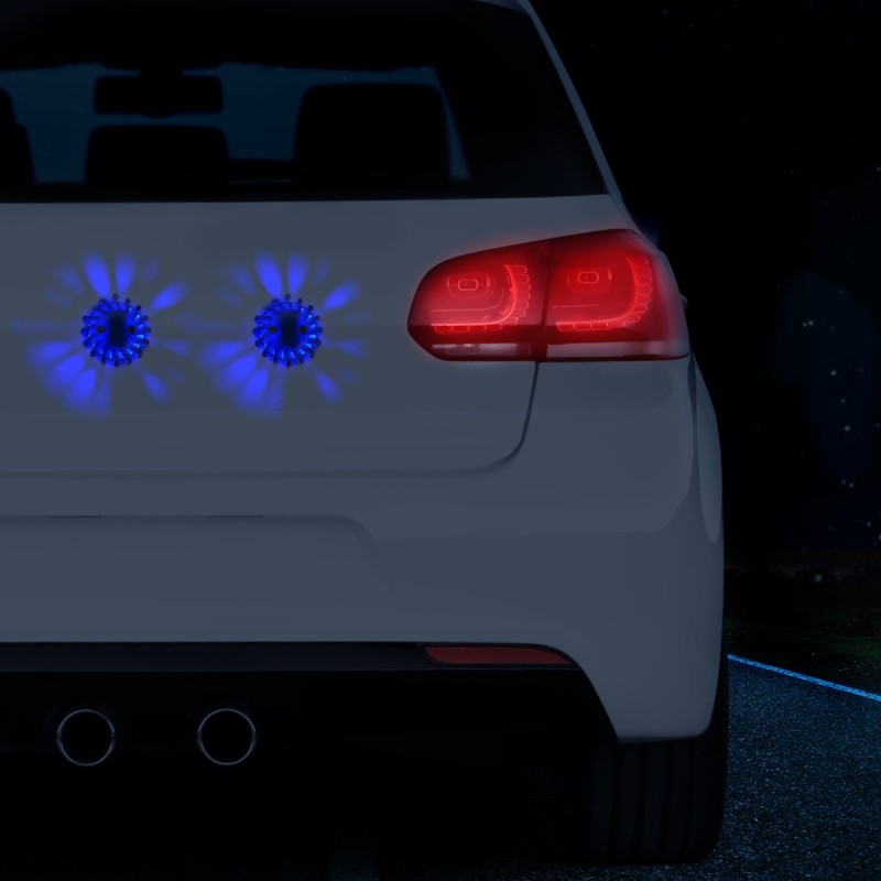 Baliza de señalización vial LED de color azul IP67 - Hiper Electrón